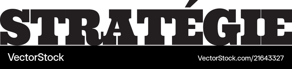 Strategy stamp on white Royalty Free Vector Image