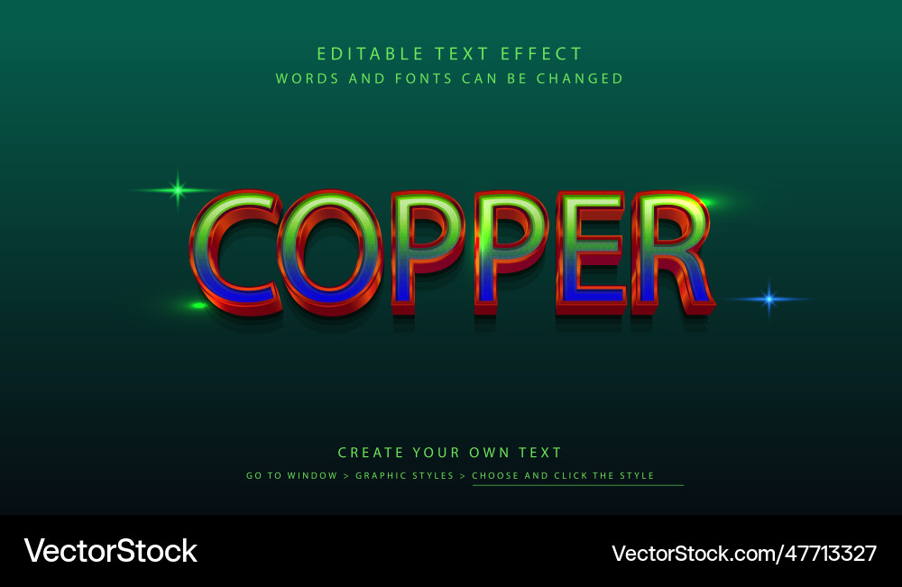 Text-effect 71 Royalty Free Vector Image - VectorStock