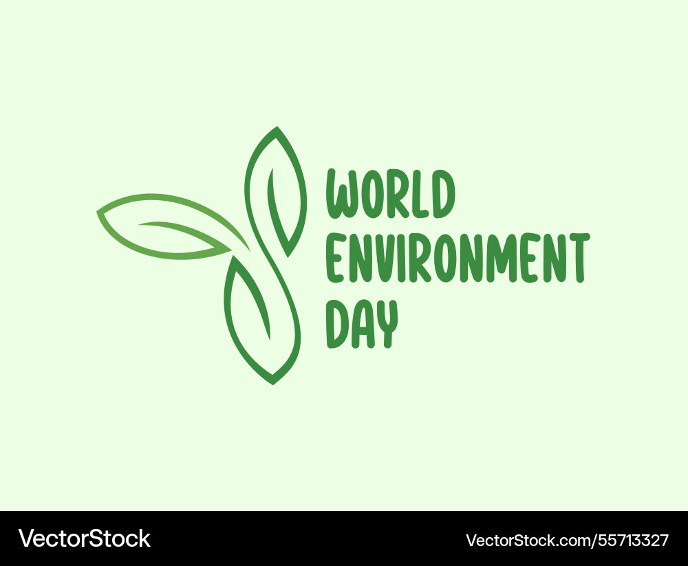 World environment day logo for event Royalty Free Vector