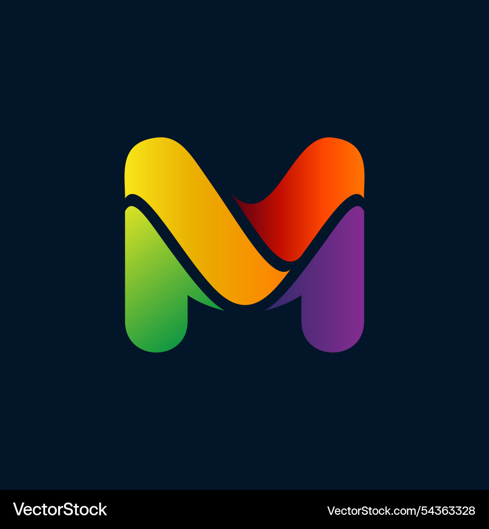 M logo design icon Royalty Free Vector Image - VectorStock