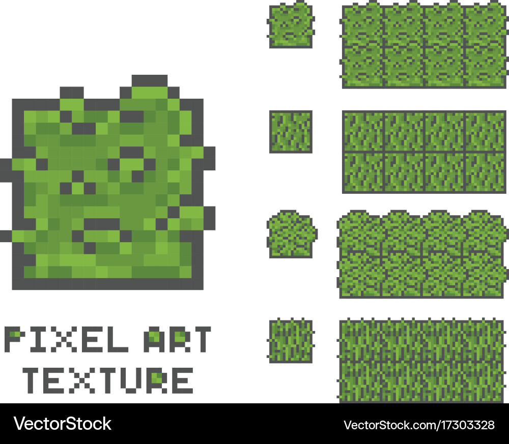 Pixel Art 8 Bit Spiel Sprit grün Lizenzfreies Vektorbild