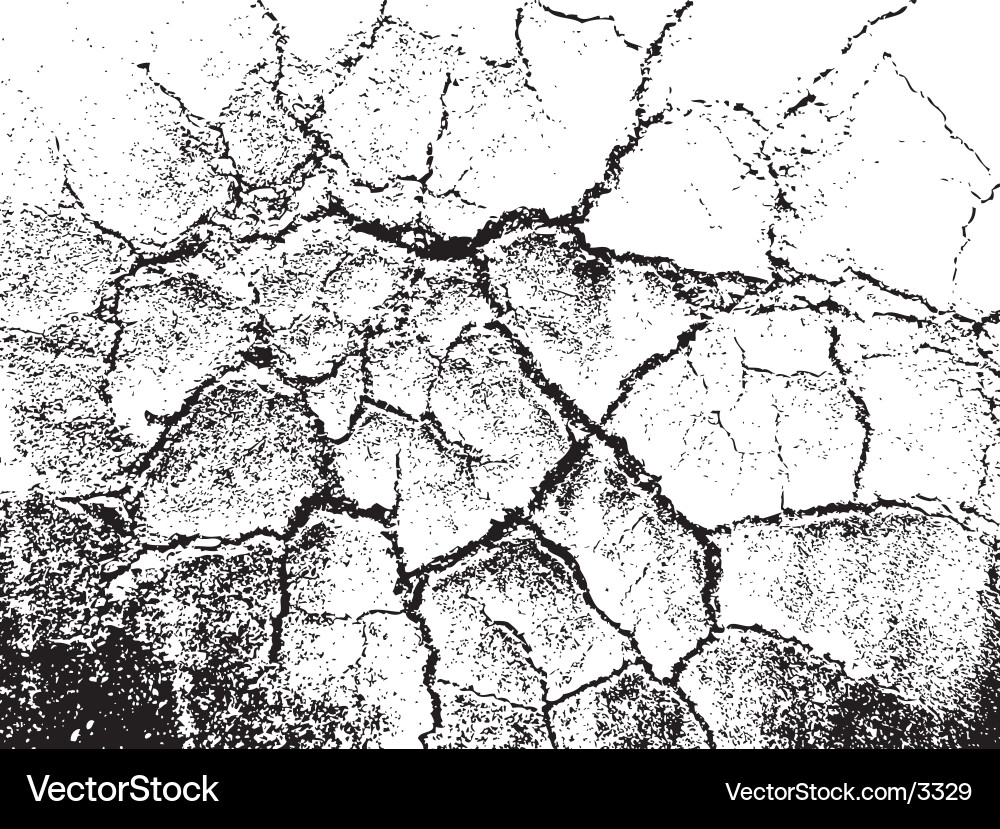 Cracked Earth Texture Royalty Free Vector Image