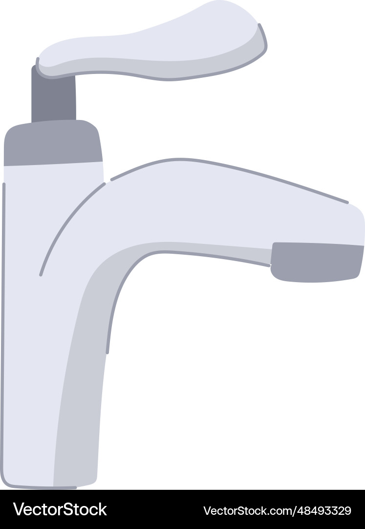 Plumbing faucet cartoon Royalty Free Vector Image