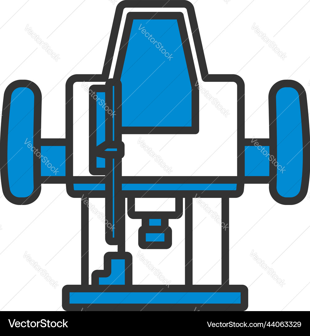 Plunger milling cutter icon Royalty Free Vector Image