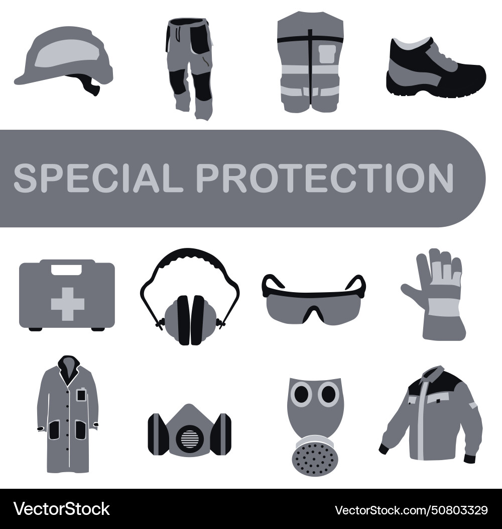 Work uniform professional protective clothing Vector Image