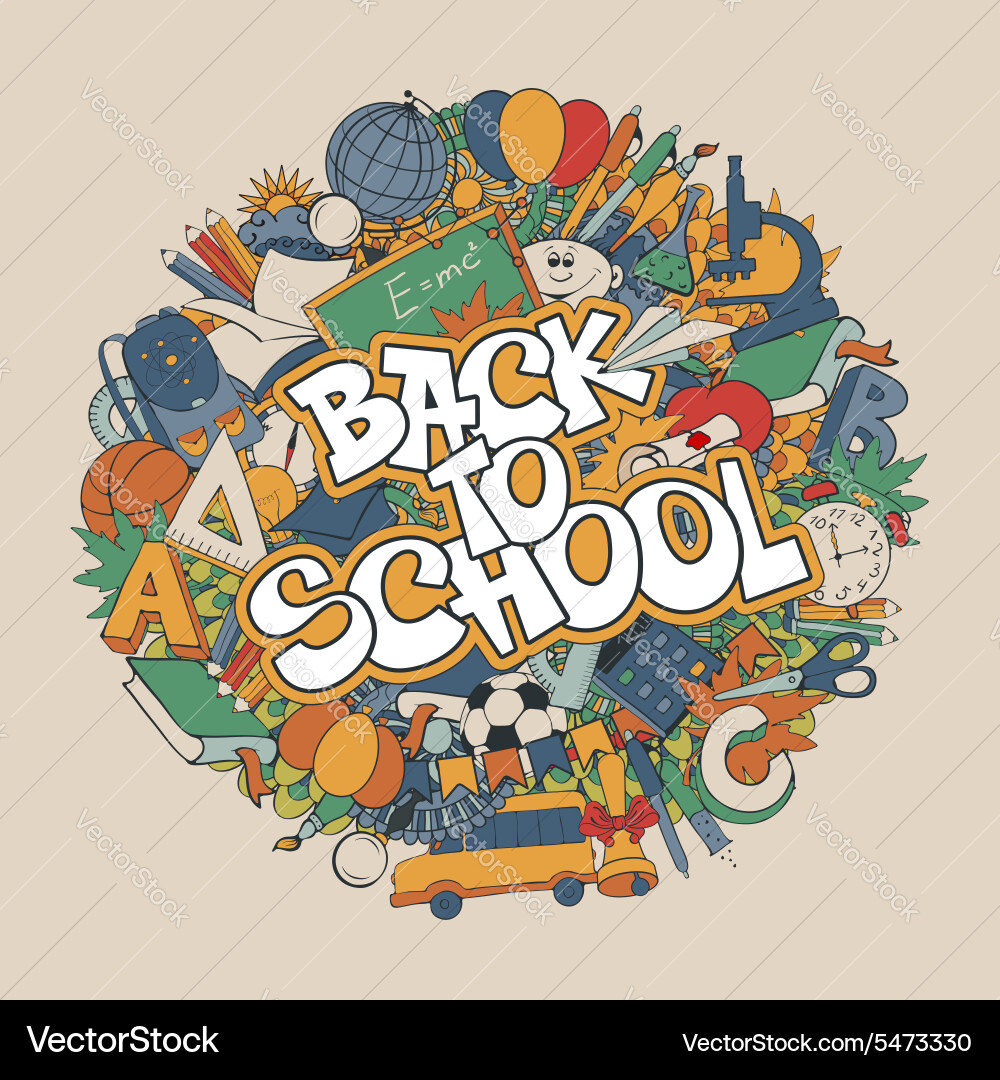 Back to school Royalty Free Vector Image - VectorStock