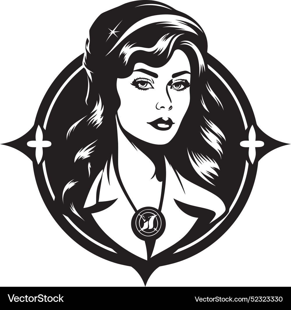 Graphical grace notes black nurse Royalty Free Vector Image