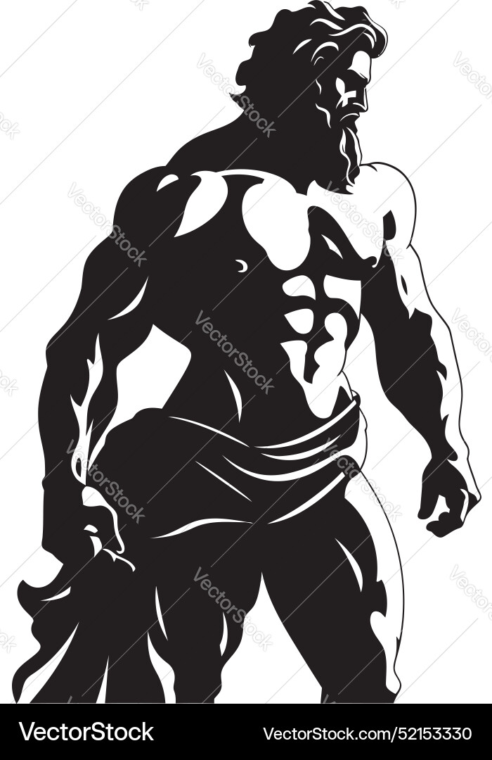 Heroic triumph hercules logo graphic legendary Vector Image