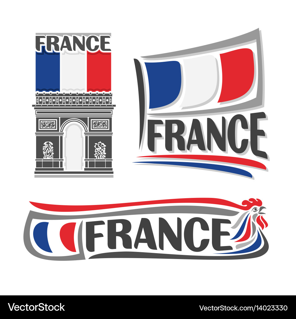 Logo for france Royalty Free Vector Image - VectorStock