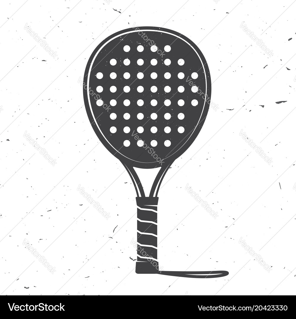 Padel tennis racket icon Royalty Free Vector Image