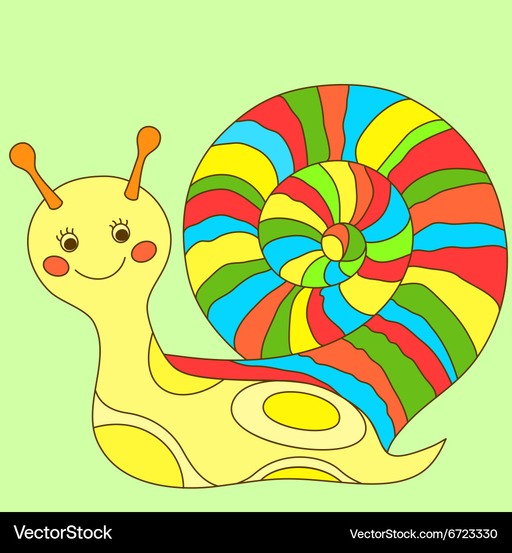 Snail 1 Royalty Free Vector Image - VectorStock