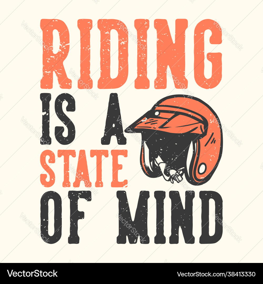 T-shirt design slogan typography riding Royalty Free Vector