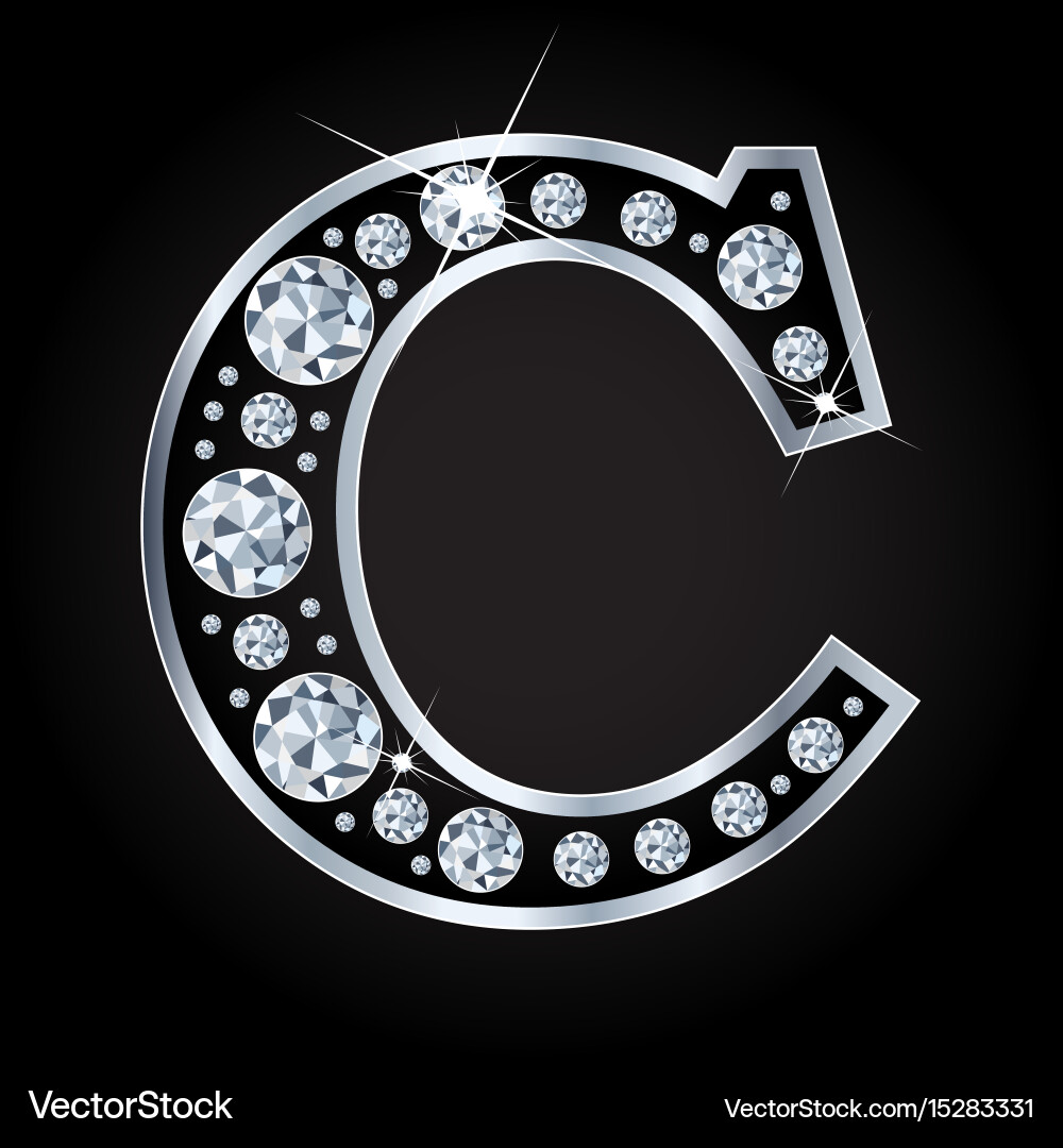 C Letter In Diamond Letter C Isolated Diamond Hi Res Stock Photography