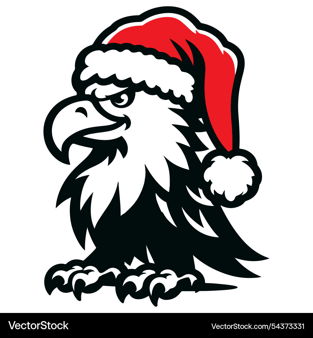 Eagle santa Royalty Free Vector Image - VectorStock