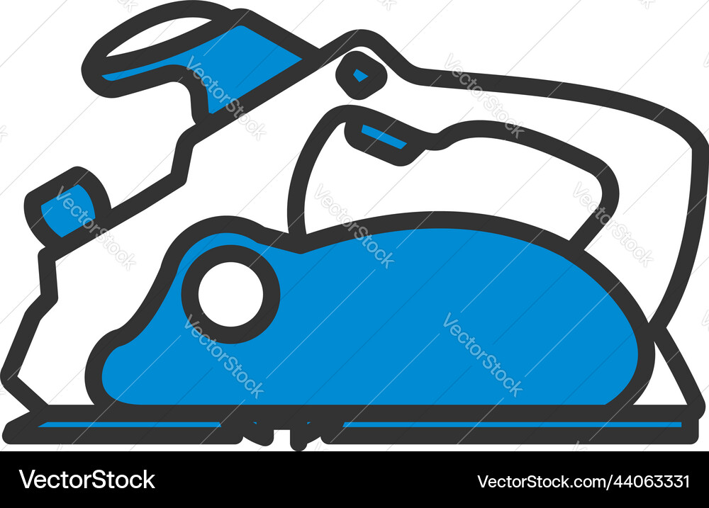 Electric planer icon Royalty Free Vector Image