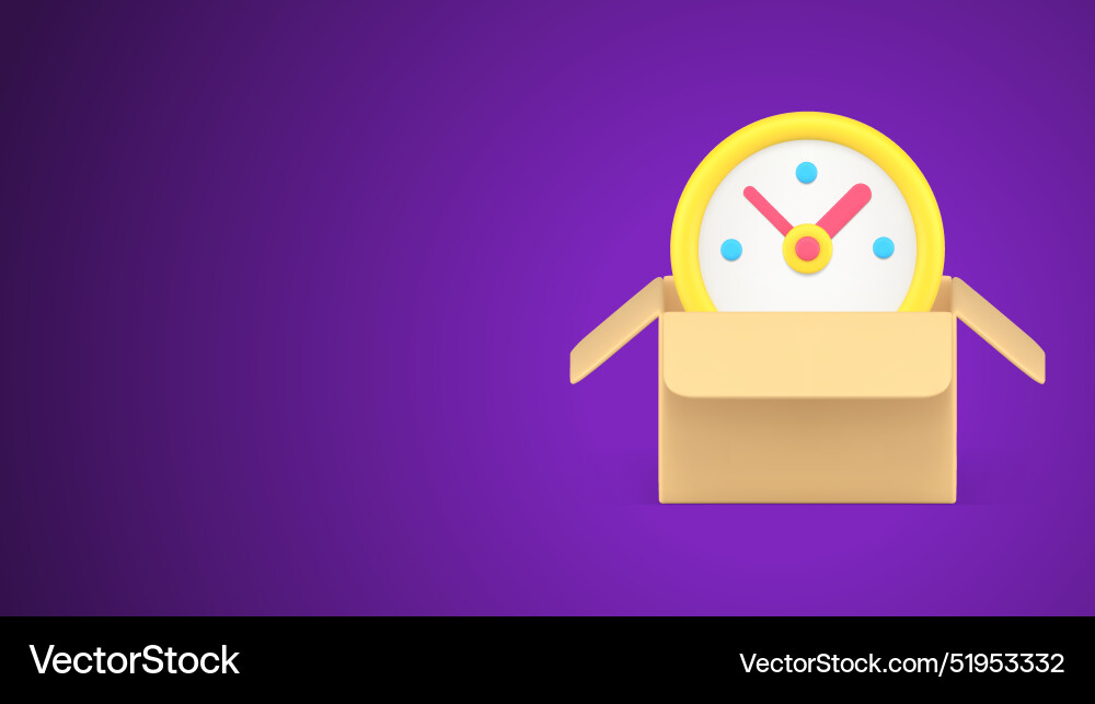 Express delivery shipment countdown time clock Vector Image