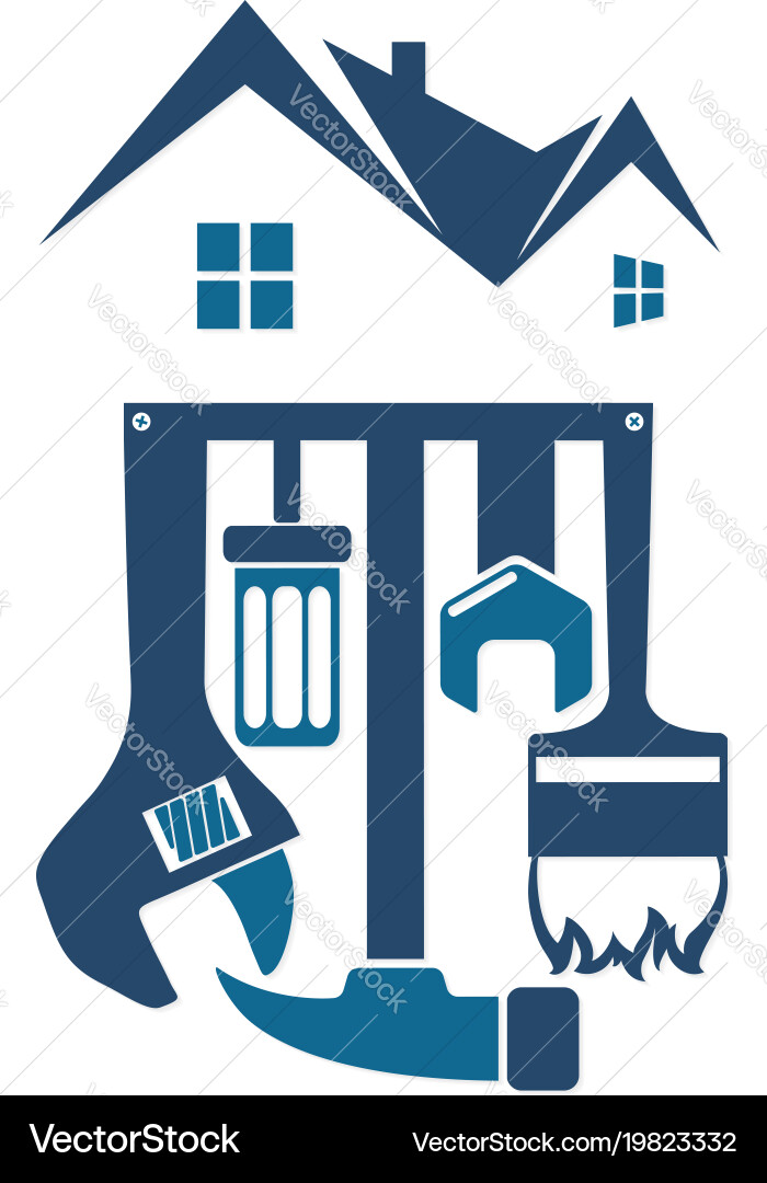 House repair Royalty Free Vector Image - VectorStock