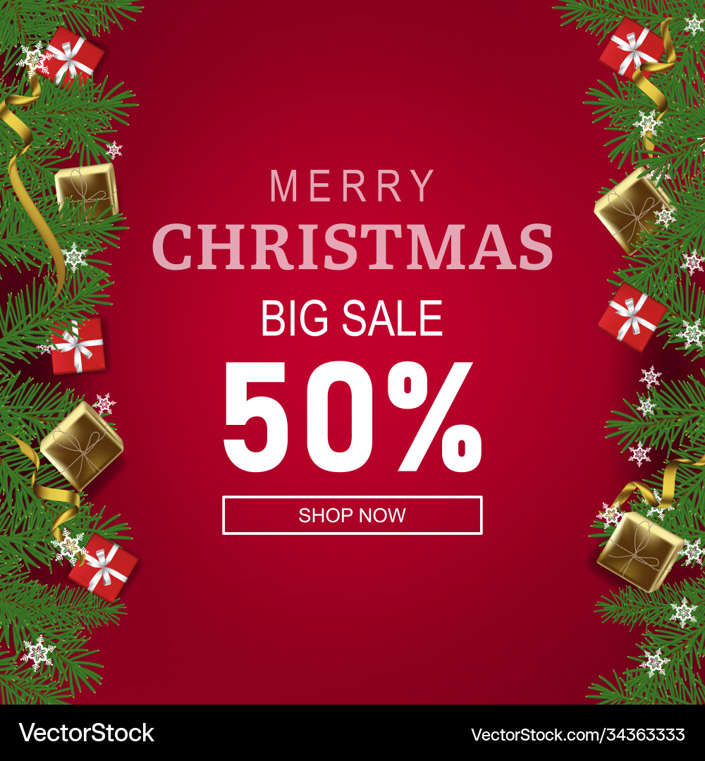 Christmas Festive Background Royalty Free Vector Image