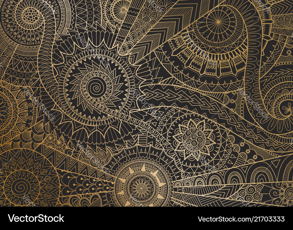Complex mandala movement Royalty Free Vector Image