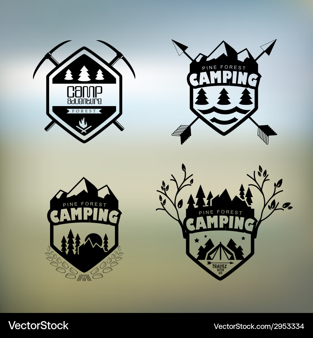 Camping Royalty Free Vector Image - VectorStock