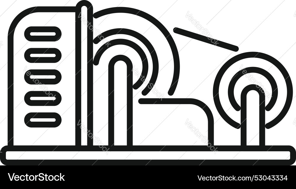 Fabric rolling machine processing cotton textile Vector Image