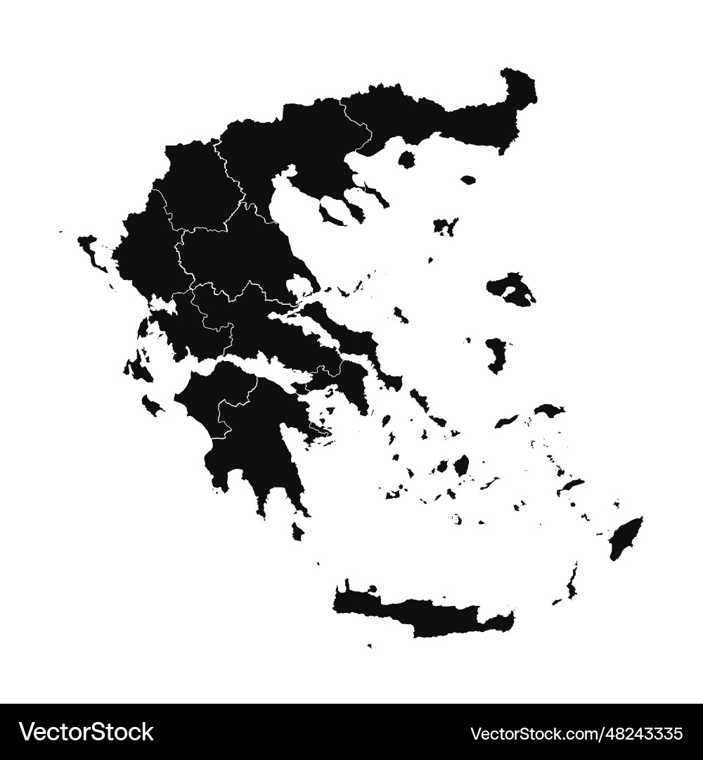 Greece Map Blank Vector Images (83)