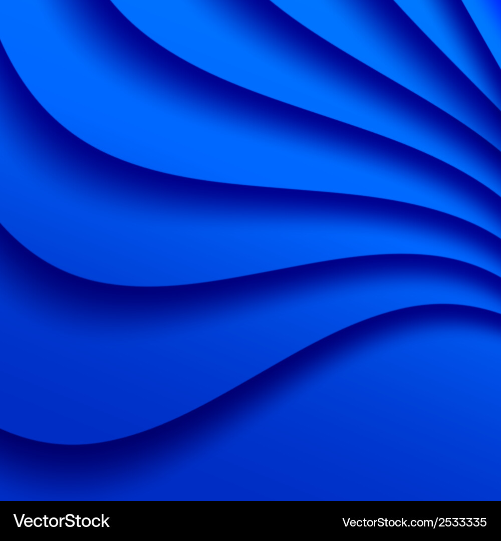 Blue wavy background Royalty Free Vector Image