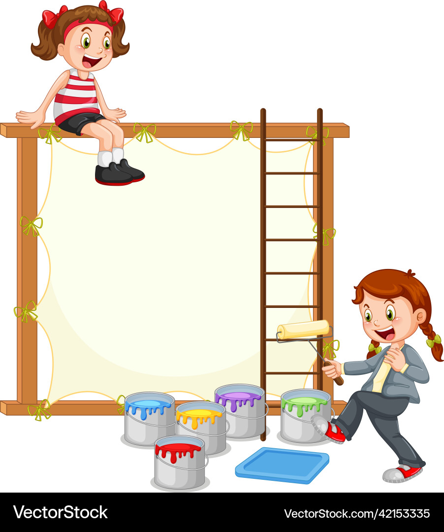 Board template with wooden frame Royalty Free Vector Image