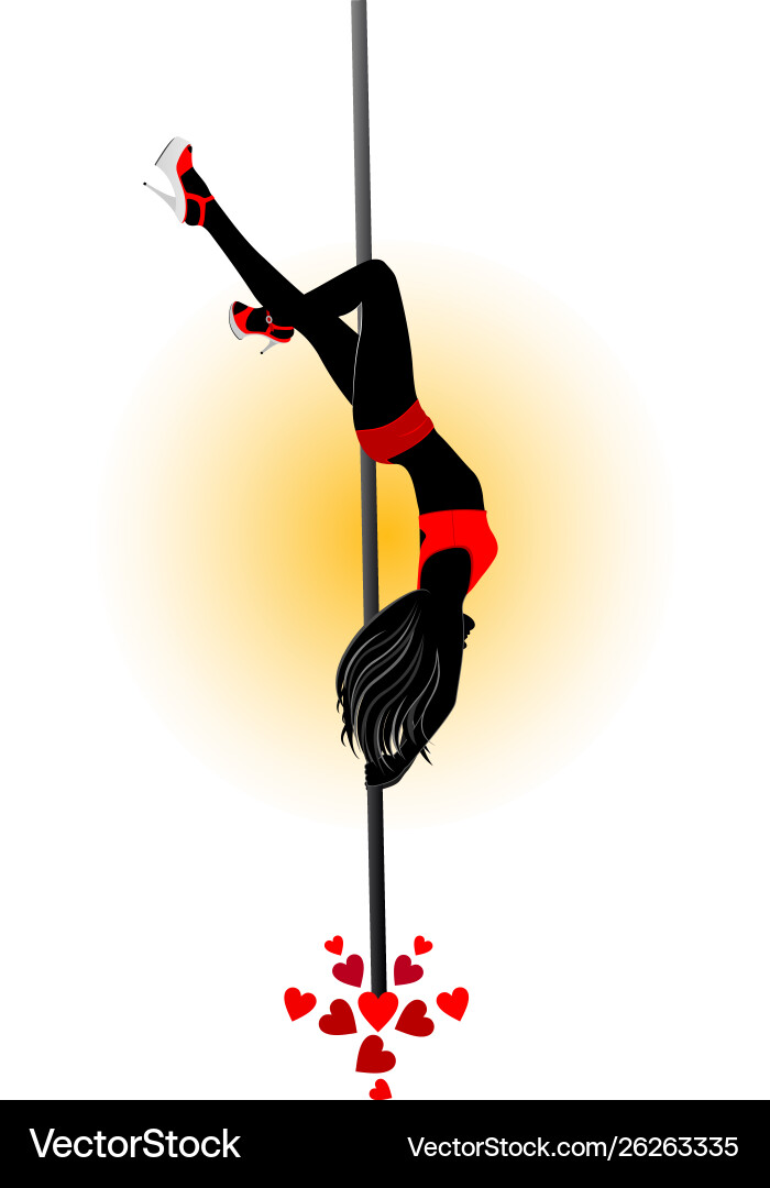 Pole dancer Royalty Free Vector Image - VectorStock