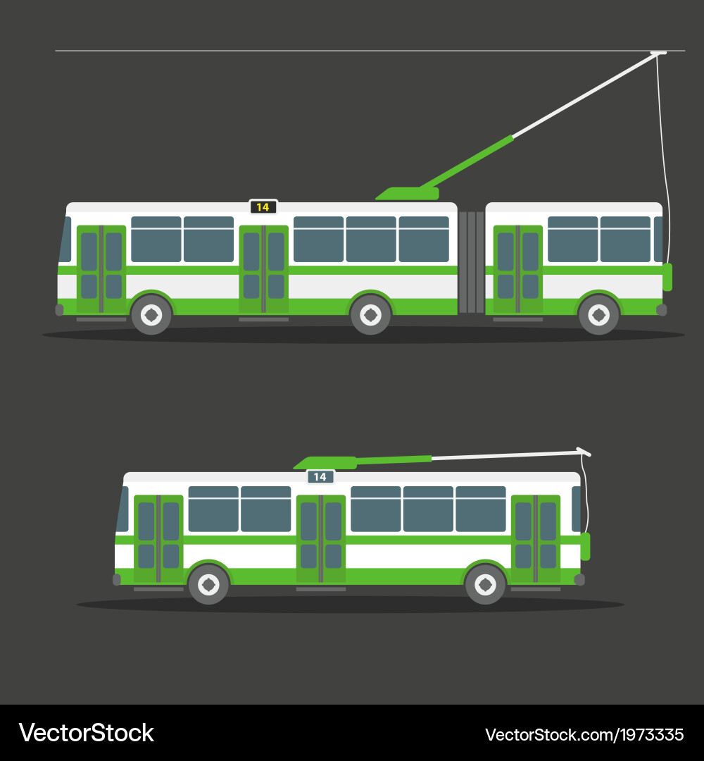 Trolleybus Royalty Free Vector Image - VectorStock