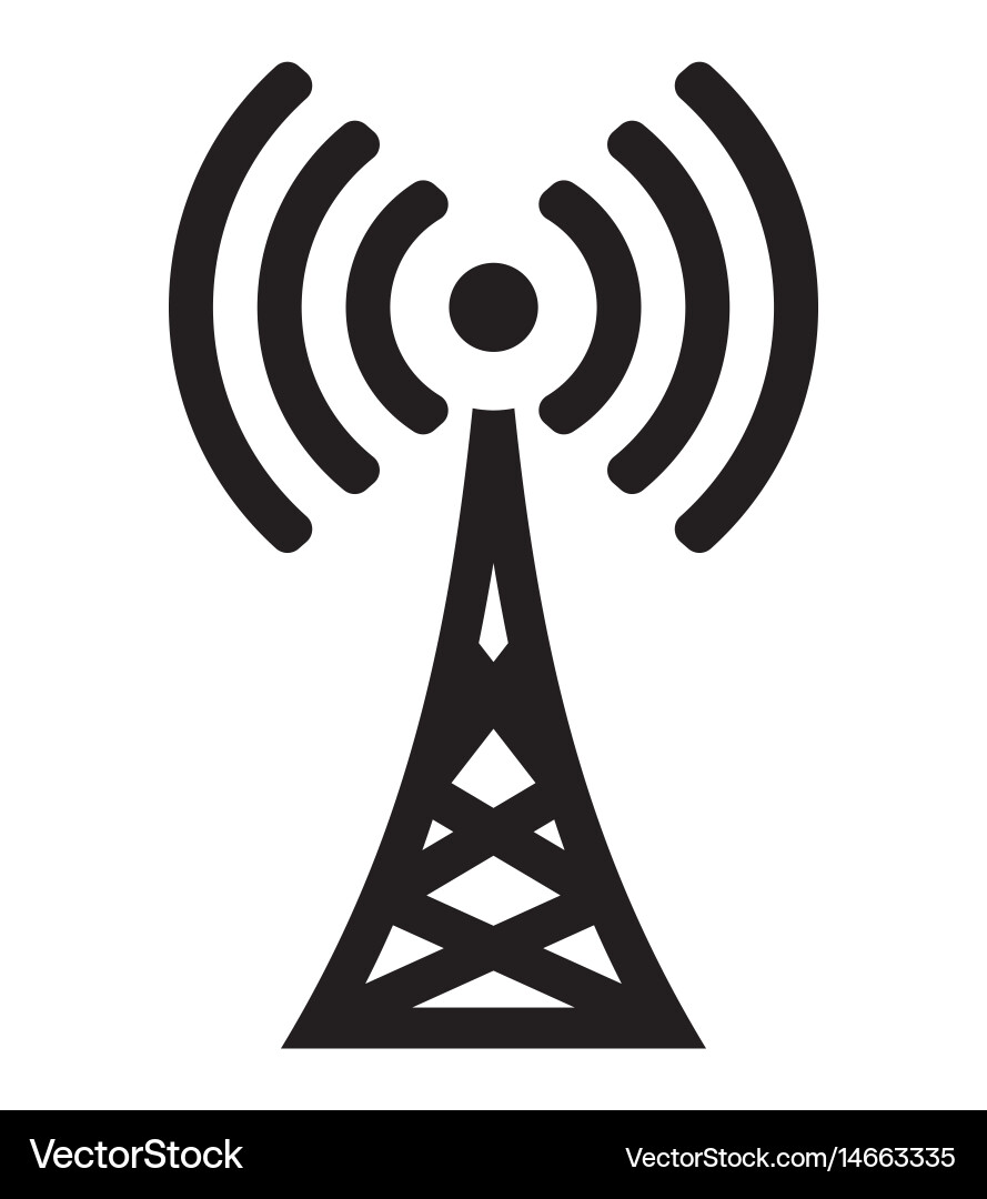 Wireless Antenna Icon Royalty Free Vector Image