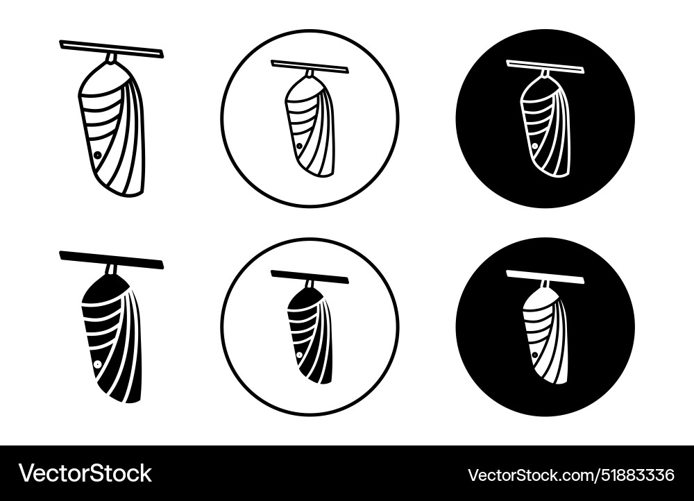 Cocoon icon Royalty Free Vector Image - VectorStock