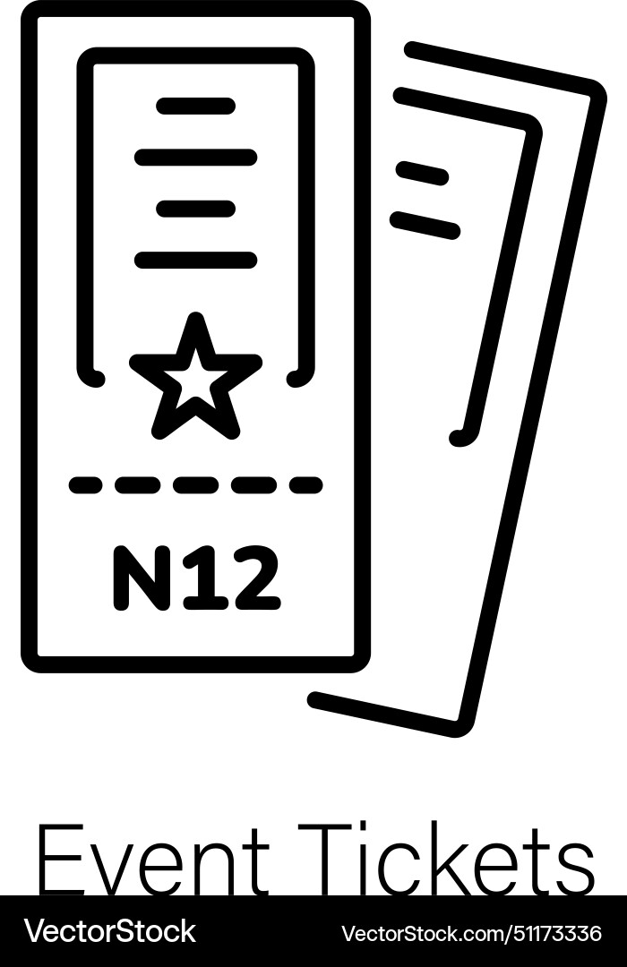 Event tickets Royalty Free Vector Image - VectorStock