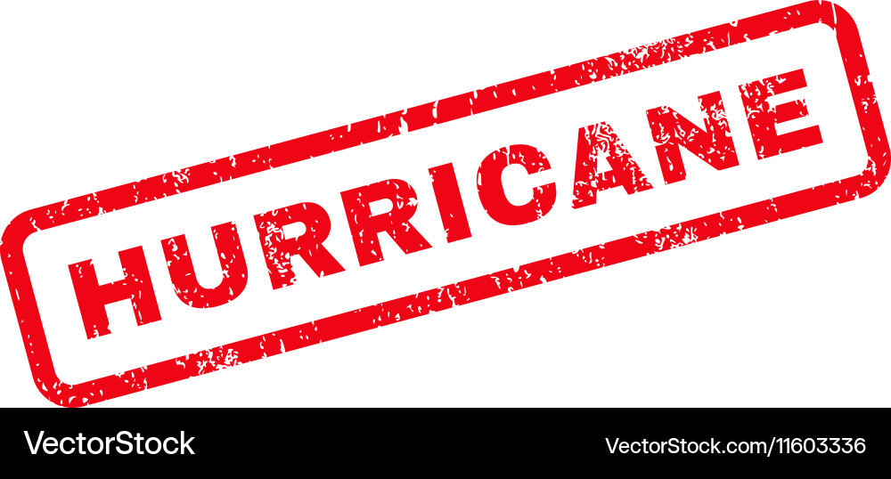 Hurricane text rubber stamp Royalty Free Vector Image