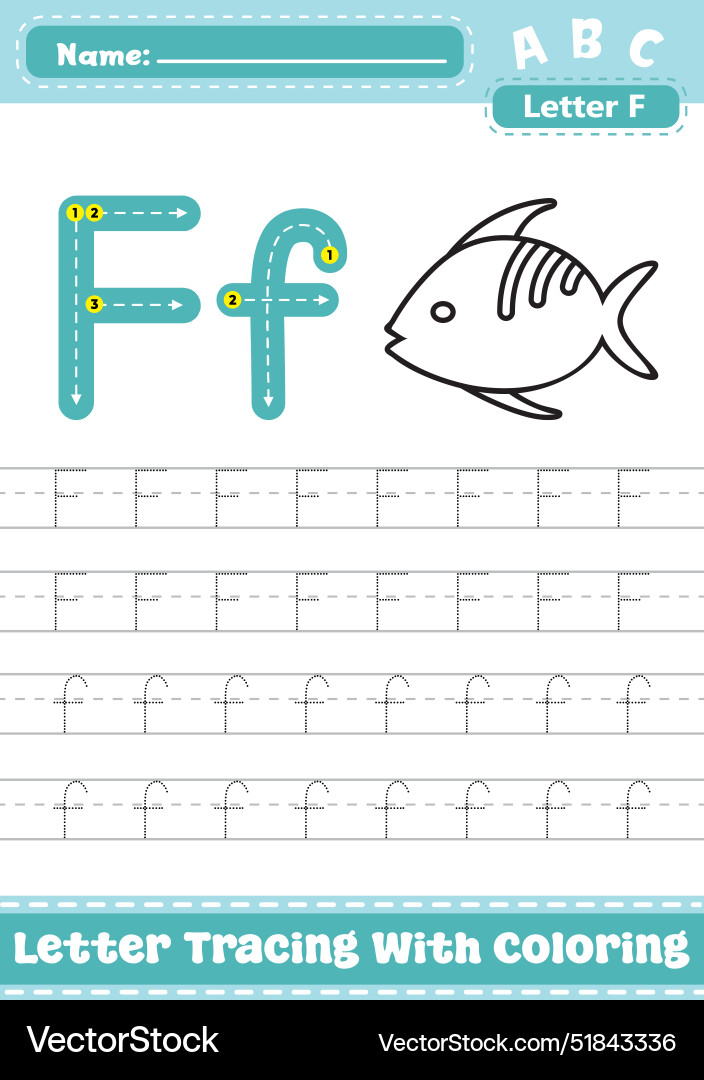 Tracing Letter F
