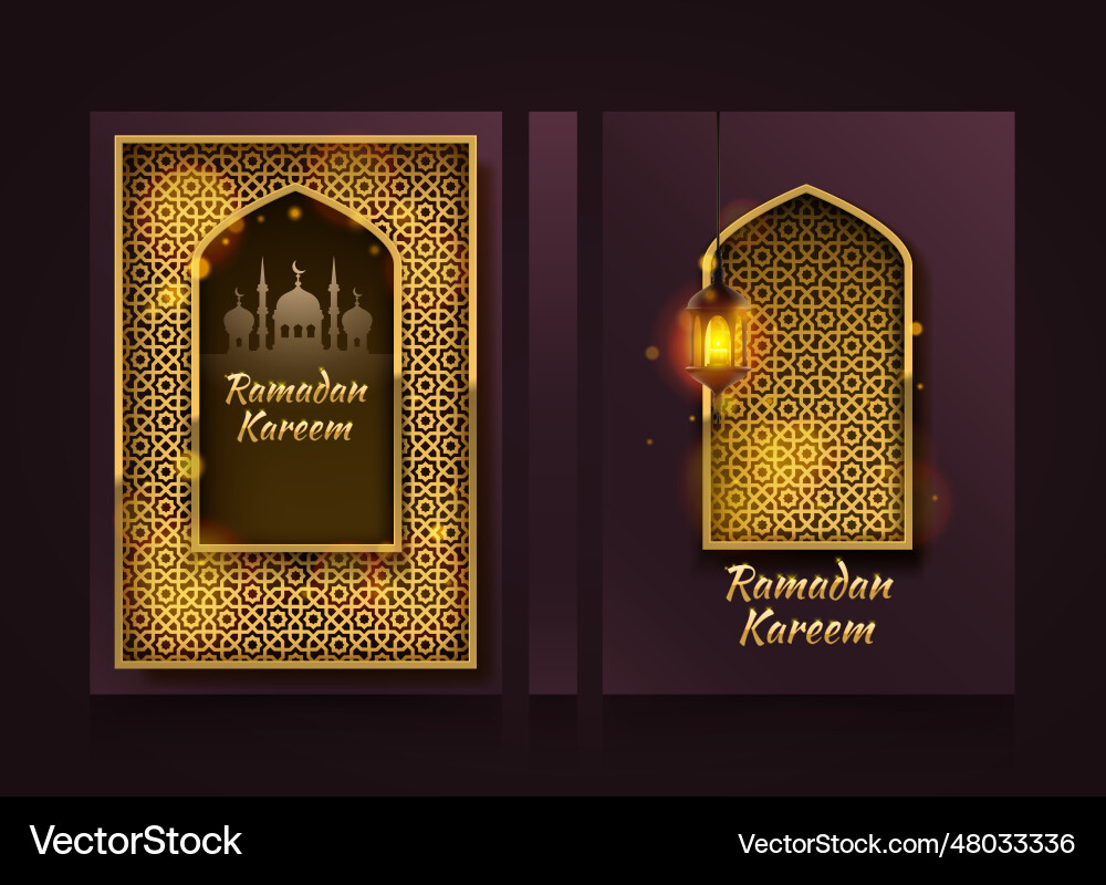 Modern vertical banners ramadan kareem cover – Royalty-Free Vector ...