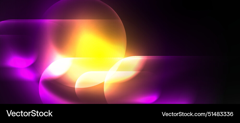 Shiny color neon glowing design Royalty Free Vector Image