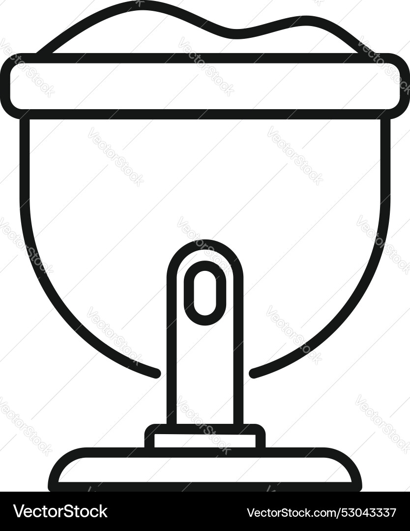 Concrete mixer rotating and mixing cement Vector Image