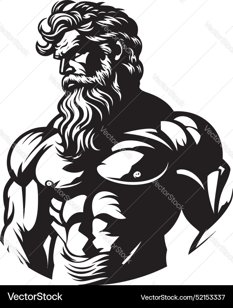 Heroic valor hercules logo icon legendary Vector Image
