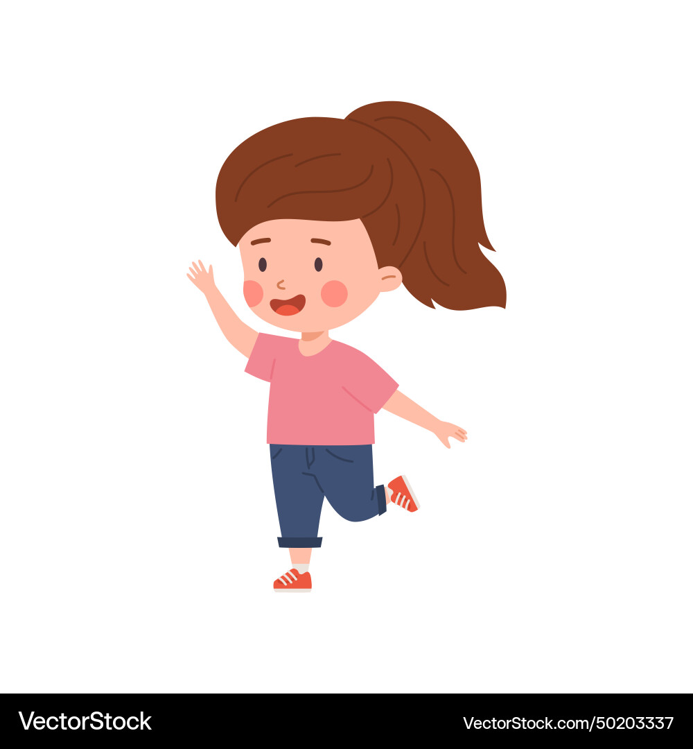 Kid counting to five cute preschool boy Royalty Free Vector