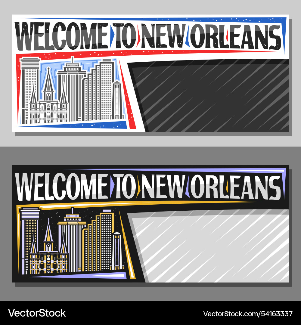 Layout for new orleans Royalty Free Vector Image