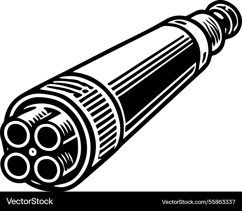 Simple icon of a exhaust system logo design Vector Image