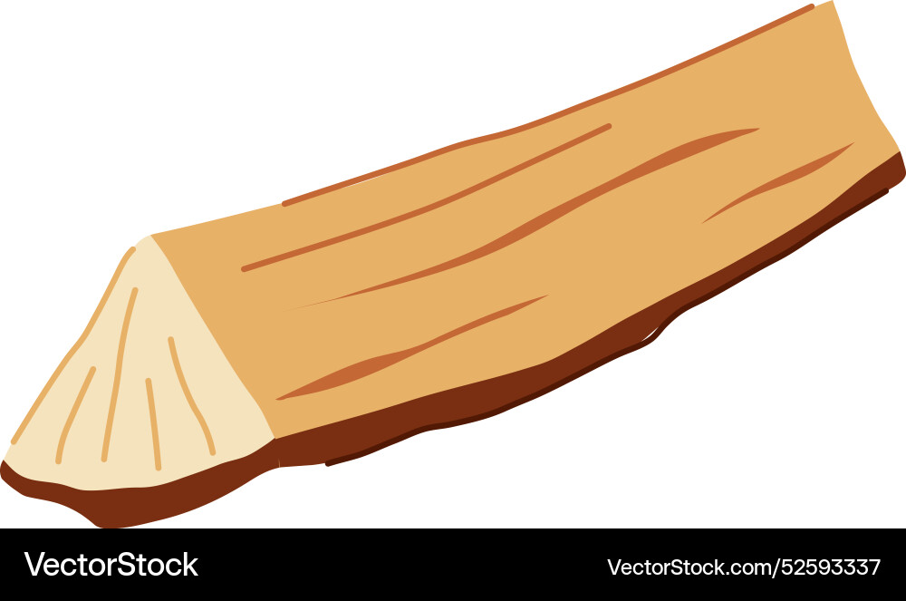 Texture wood log cartoon Royalty Free Vector Image