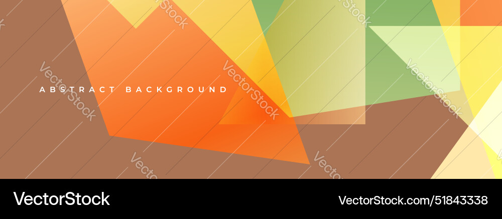 Abstract wide background with geometric shapes Vector Image