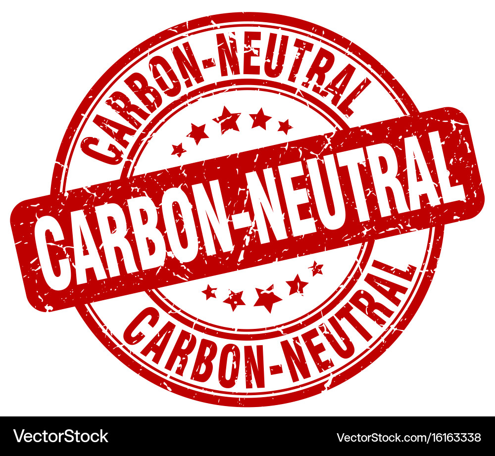 Carbon-neutral stamp Royalty Free Vector Image