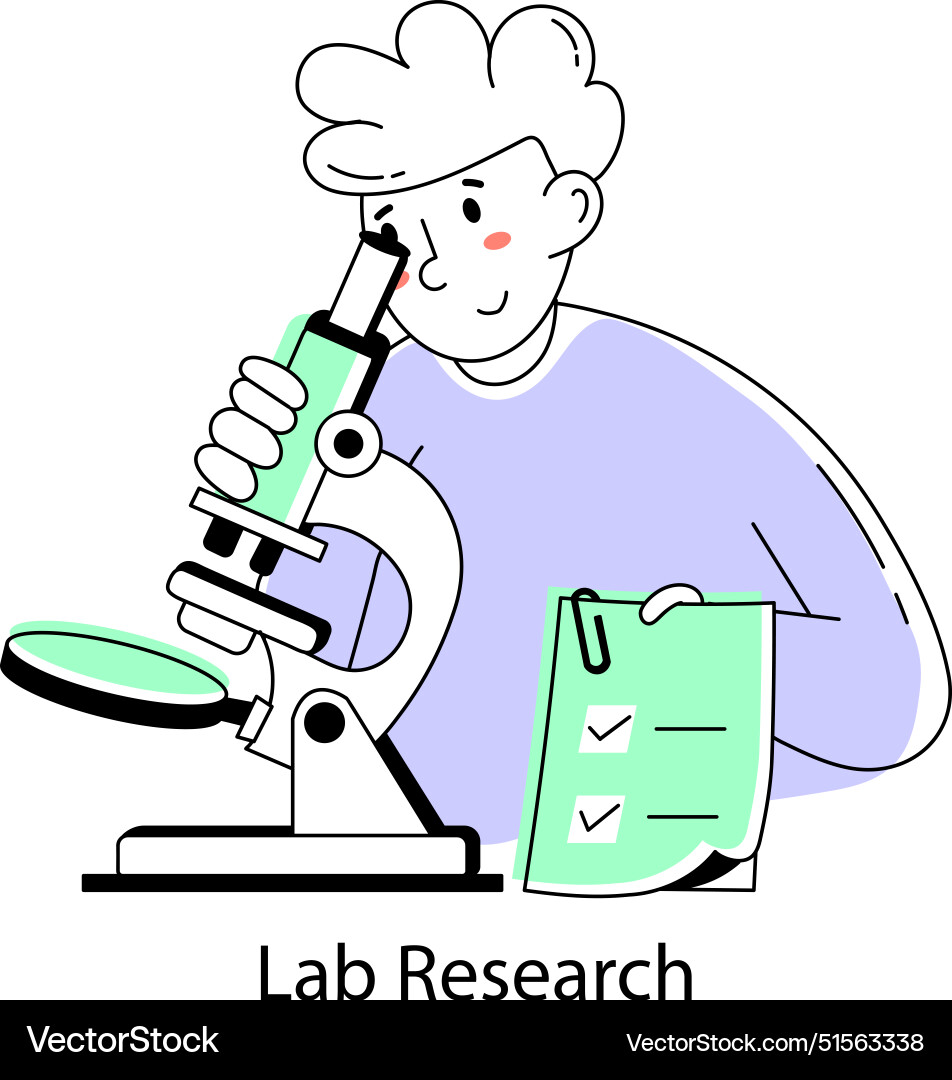 Lab research Royalty Free Vector Image - VectorStock