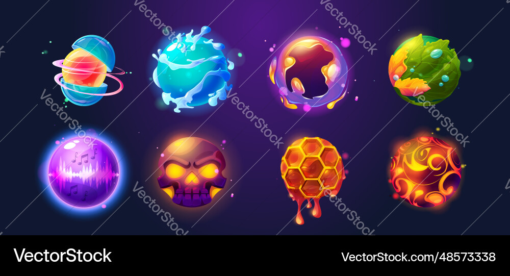 Magic energy ball orb icon for fantasy game Vector Image