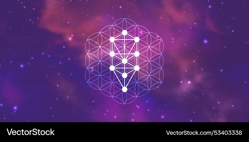 Mystical sacred geometry symbol Royalty Free Vector Image