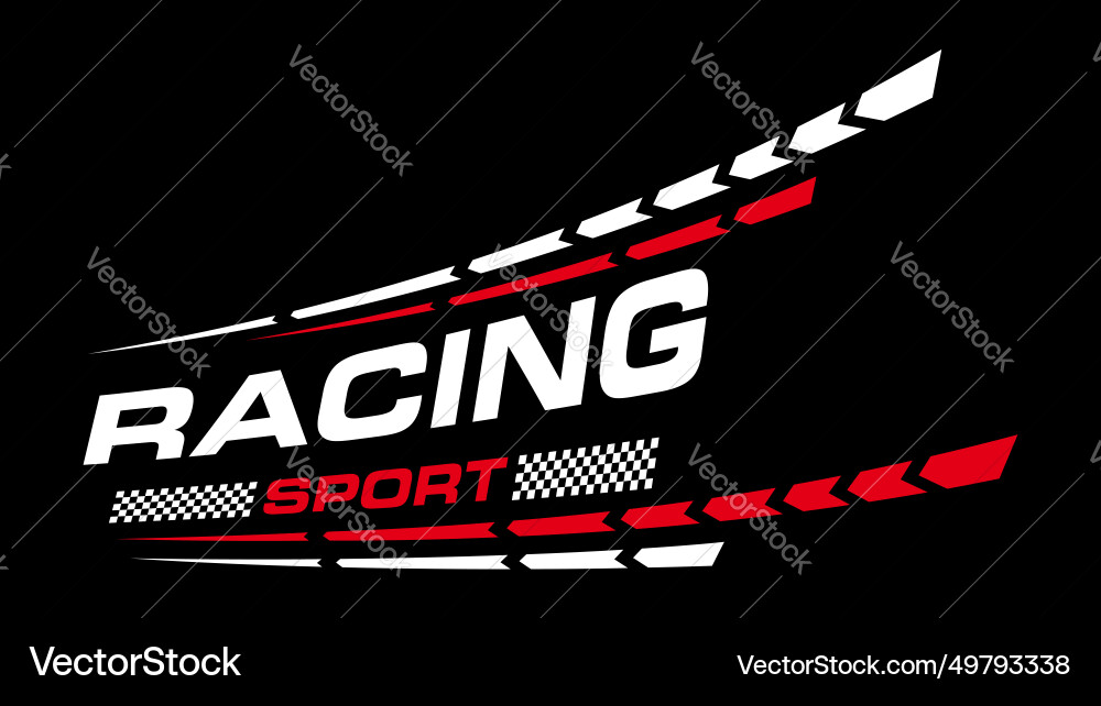 Race Speed Stripes Decal Royalty Free Vector Image