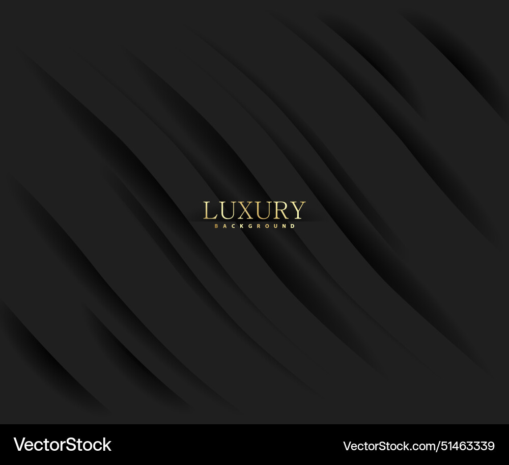 Abstract black luxury background with shiny lines Vector Image